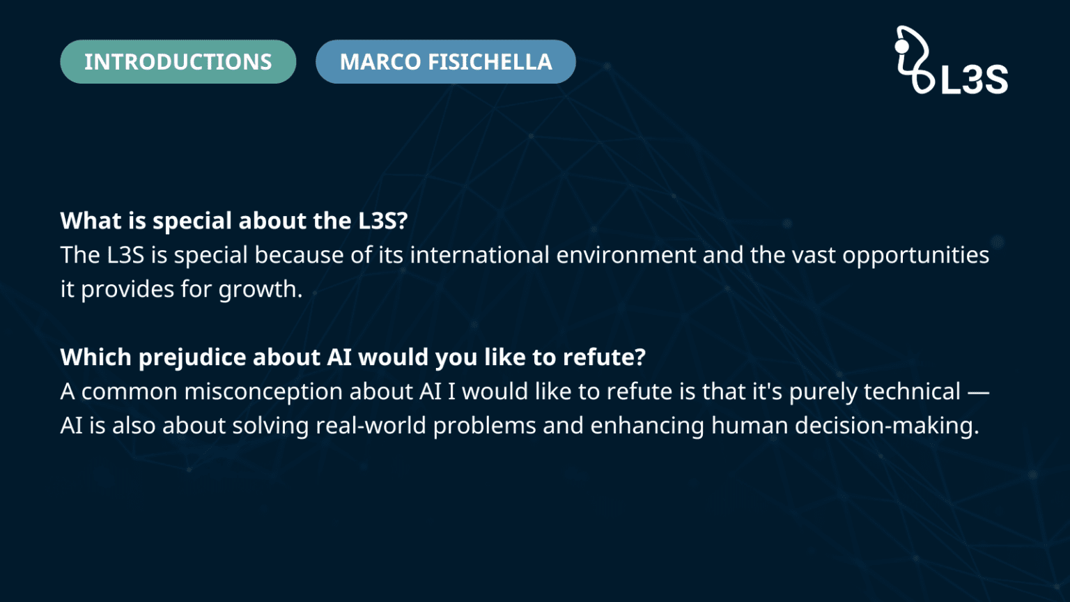 Introducing: Marco Fisichella - L3S Research Center
